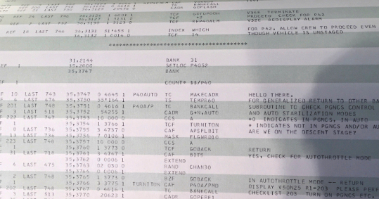 Исходный код «Аполлона-11» выложили на Github