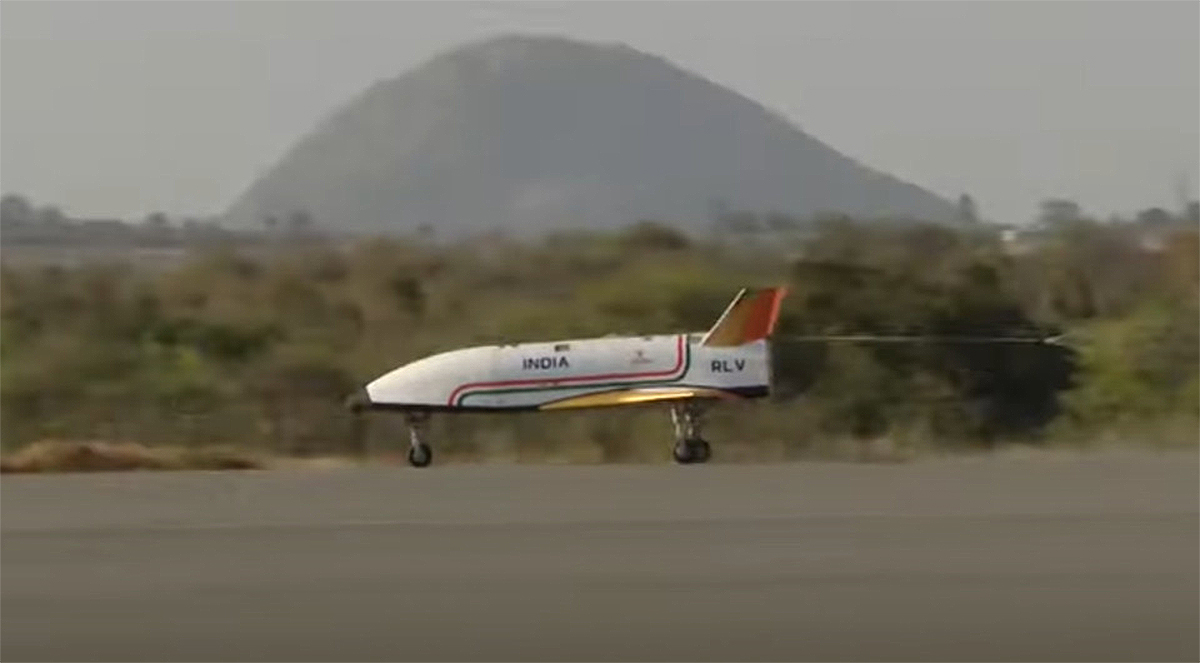 Индия успешно посадила прототип крылатой первой ступени многоразовой ...